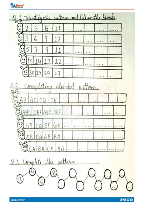 Cbse Class 2 Math Patterns Worksheet With Solutions