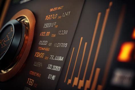 Premium Photo Computer Screen Monitors With Statistic Financial Graphs Analytics And