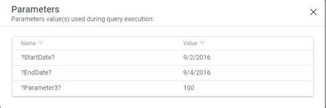 View Selected Parameters Bridgeworks Help Center