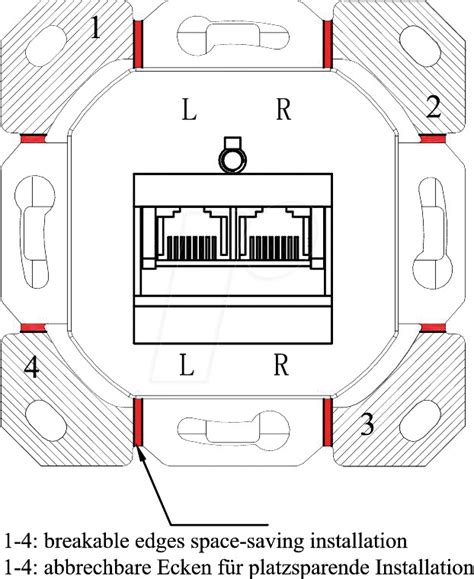 Goobay 68721 Rj45 Junction Box Flush Mounted 2 Port Cat 6a Lsa At Reichelt Elektronik