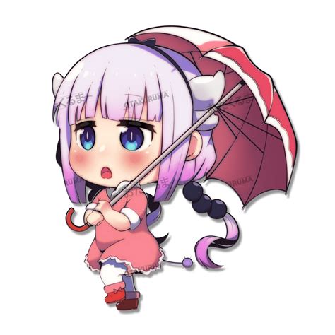 Anime Peeker And Stickers Miss Kobayashi Kanna Otakuruma