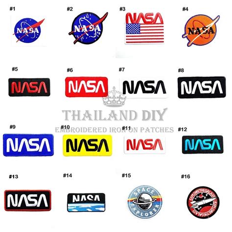 ตัวรีดติดเสื้อ ตัวรีดนักบินอวกาศ สัญลักษณ์ ชุดนักบิน อวกาศ Nasa Astronaut Patch งานปัก Wop Diy