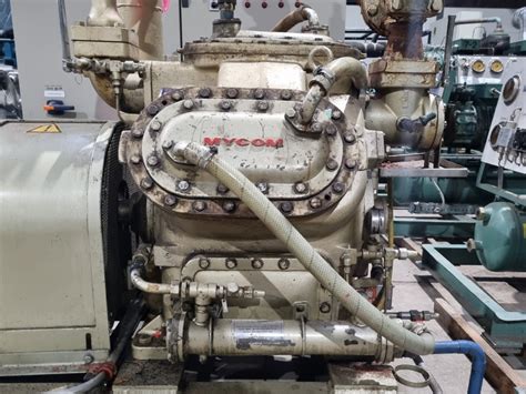 Used Mycom Nn6l Reciprocating Compressor On Nh3 Ammonia Hos Bv
