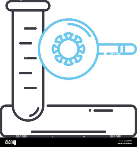 Mandatory Testing Line Icon Outline Symbol Vector Illustration