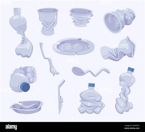 Recycling Bottles Plastic Broken Containers For Water And Food Exact