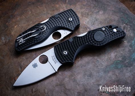 Spyderco Lil Native Lightweight Lockback Black Frn Cts Bd1n