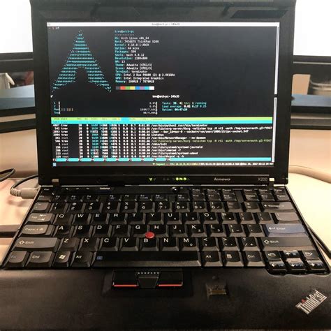 X200 With Ssd And Ram Upgrades Runnin Arch Linux Almost 10 Years Old
