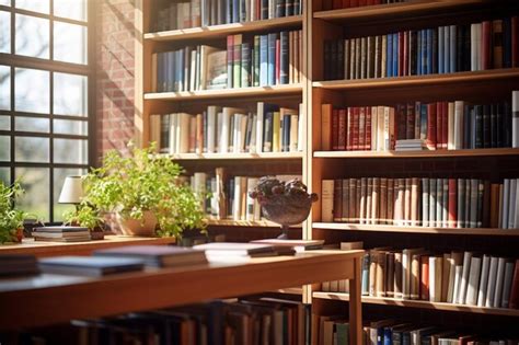 Premium Ai Image The Beauty Of A Book Library Generative Ai