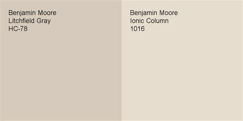 Benjamin Moore Litchfield Gray Vs Benjamin Moore Ionic Column Comparison