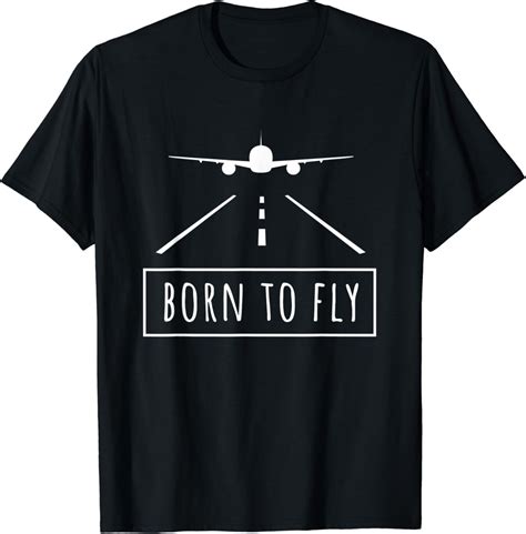 Born To Fly Aviation Pilot Flying Airplane Aircraft T T