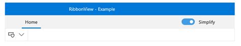 Simplified Ribbon RibbonView Features Telerik UI For WinUI