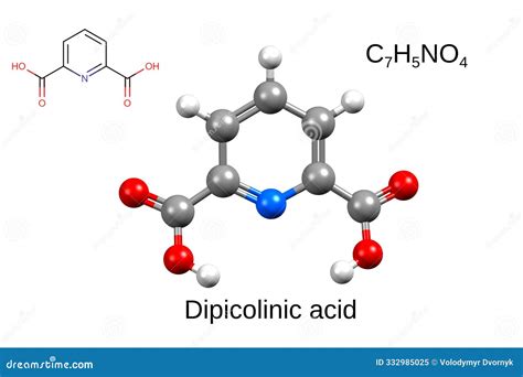 Chemical Formula Skeletal Formula And 3d Ball And Stick Model Of