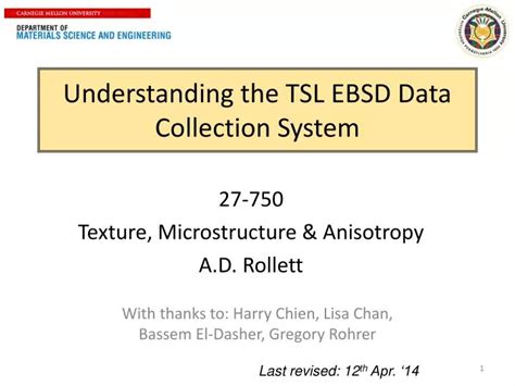 PPT Understanding The TSL EBSD Data Collection System PowerPoint Presentation ID