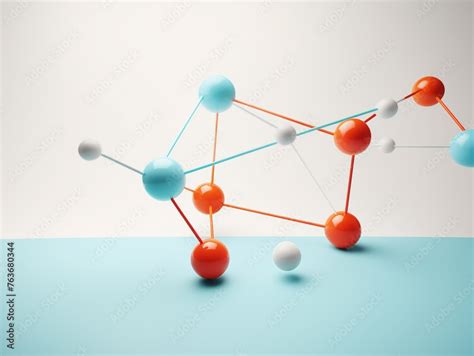 Portray The Connectivity Between Atoms In A Molecular Structure Stock Illustration Adobe Stock