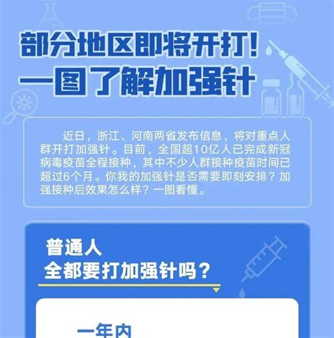 部分地区即将开打！一图了解加强针来源