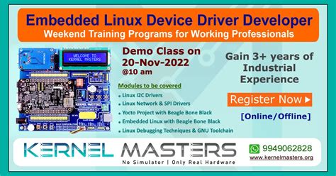 Kishore Kumar Boddu On Linkedin We Are Going To Start Level 2 Embedded Linux Projects