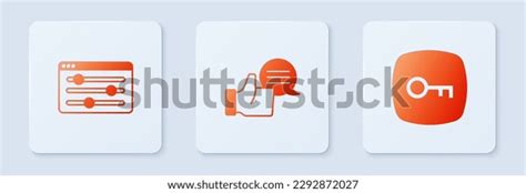 Set Customer Product Rating Browser Setting Stock Vector Royalty Free Shutterstock