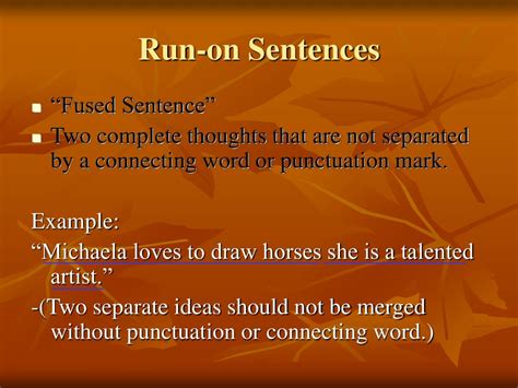 PPT Sentence Boundaries Run On Sentences PowerPoint Presentation ID