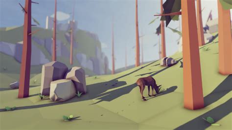 unity speed level design low poly pine forest