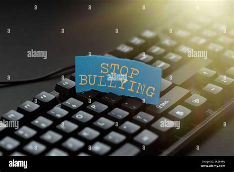 Conceptual Caption Stop Bullying Word For Fight And Eliminate This