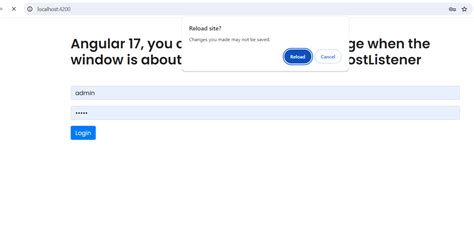 Angular 17 Show Alert Message On Window Close Therichpost