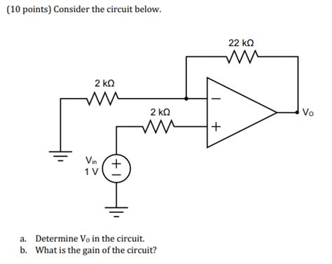 Solved 10 Points Consider The Circuit Below B What Is