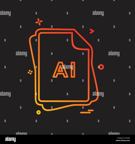 Ai File Type Icon Design Vector Stock Vector Image And Art Alamy