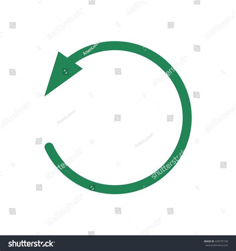 Circular Arrow Vector Refresh Icon Stock Vector Royalty Free Shutterstock