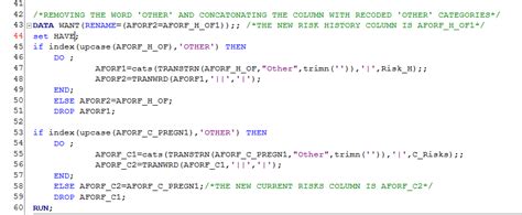 Solved I Am Using Tranwrd And Index But Some Cells Are Not