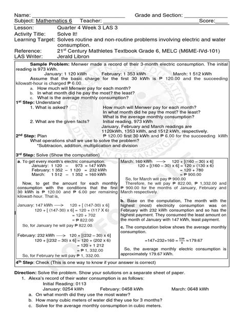 Math 6 Q4 Week 3 Las3 Final Pdf