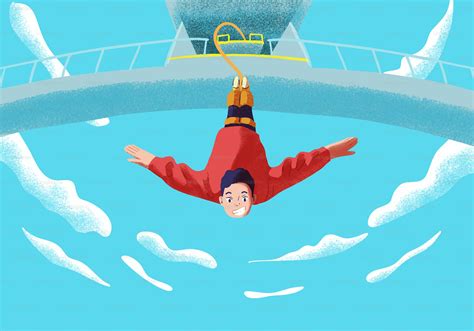 한 사람이 다리에서 번지 점프를 하고 있습니다 벡터 Unsplash의 스포츠 이미지