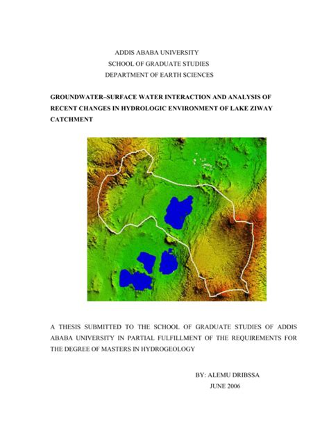 Groundwater Surface Water Interaction And Analysis Of Recent
