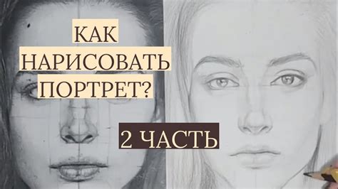 Как нарисовать портрет девушки простым карандашом Пропорции лица Youtube