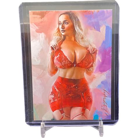 Evette Marie Art Card Limited Edition 2750 Auto Signed By Edward Vela