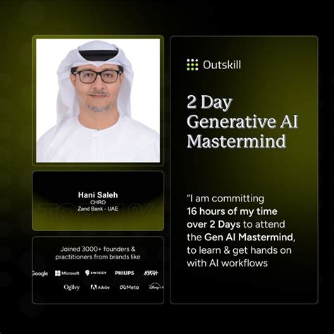 Generativeai Ailearning Outskill Professionaldevelopment Hani Ismail