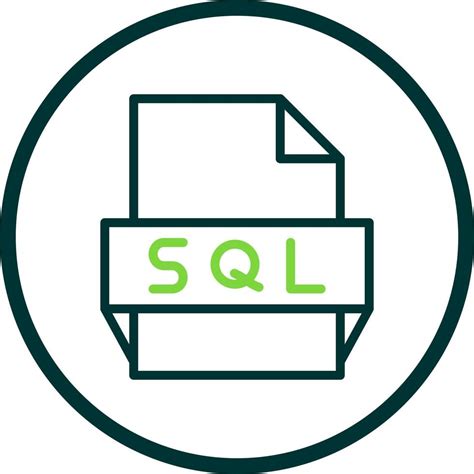 Sql File Format Icon 15991231 Vector Art At Vecteezy