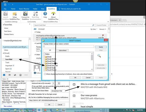How To Find The Imap Folder Structure Via Microsoft Outlook For Example