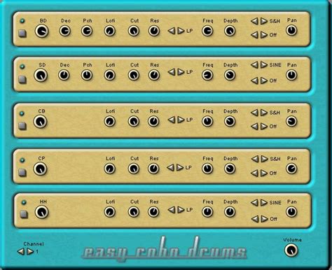 easy toolz easy robo drums a freeware vintage drum machine vst instrument for windows