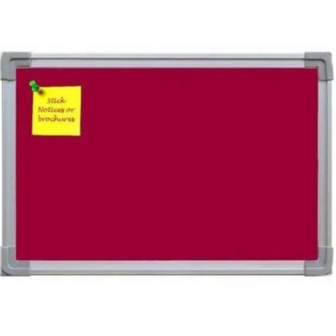 Velvet Cloth Surface Notice Board Frame Material Premium Aluminium At