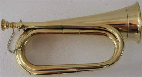 Manual Golden BUGLE TUNABLE Professional Bugle Low Pitch Musical Instrument Brass Weight