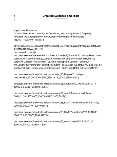 Indian Railways Irctc Python Pdf