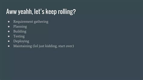 Software Development Lifecycles Ppt