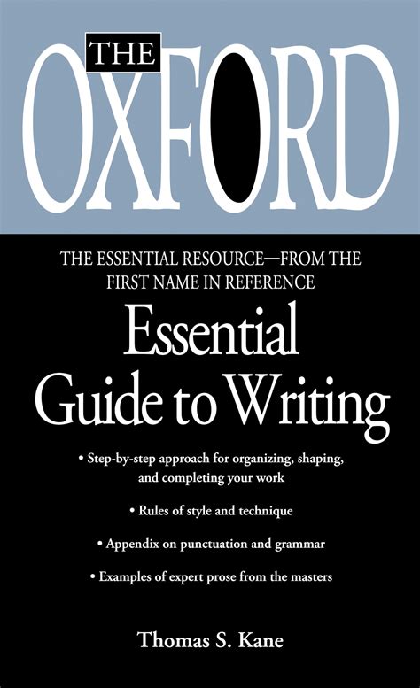 Amazon The Oxford Essential Guide To Writing Essential Resource