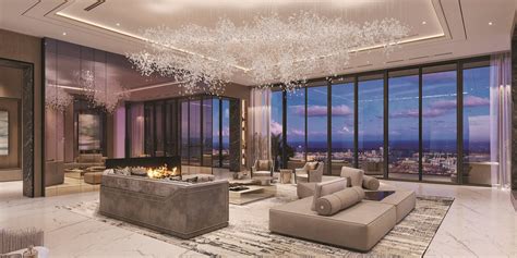Luxury Condo Interior Waldorf Astoria Residences Downtown Miami