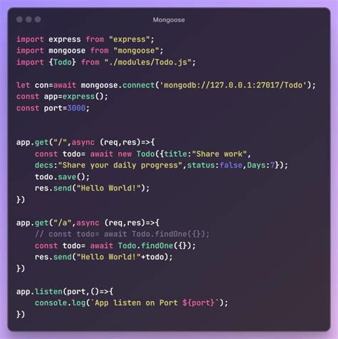 Day42 Mongoose Mongodb Nodejs Learningdaily Learninpublic