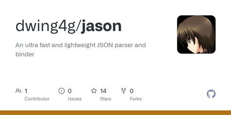 Github Dwing4gjason An Ultra Fast And Lightweight Json Parser And Binder