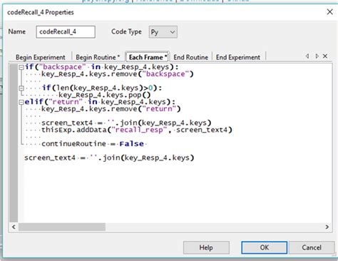 Reaction Time Larger Than Routine Time Coding Psychopy