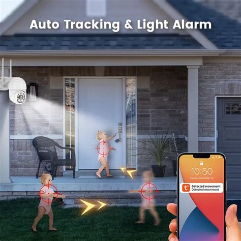 Камера за наблюдение Ptz 2 Mp 4k Ultra Hd Wi Fi Откриване и проследяване на образи с