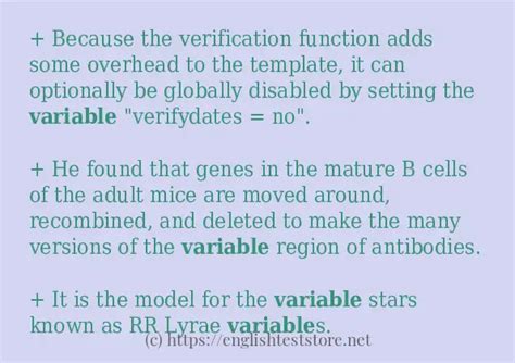 Variable In Sentences Englishteststore Blog