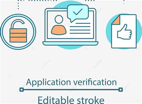 Job Application Verification Concept Icon Verification Application